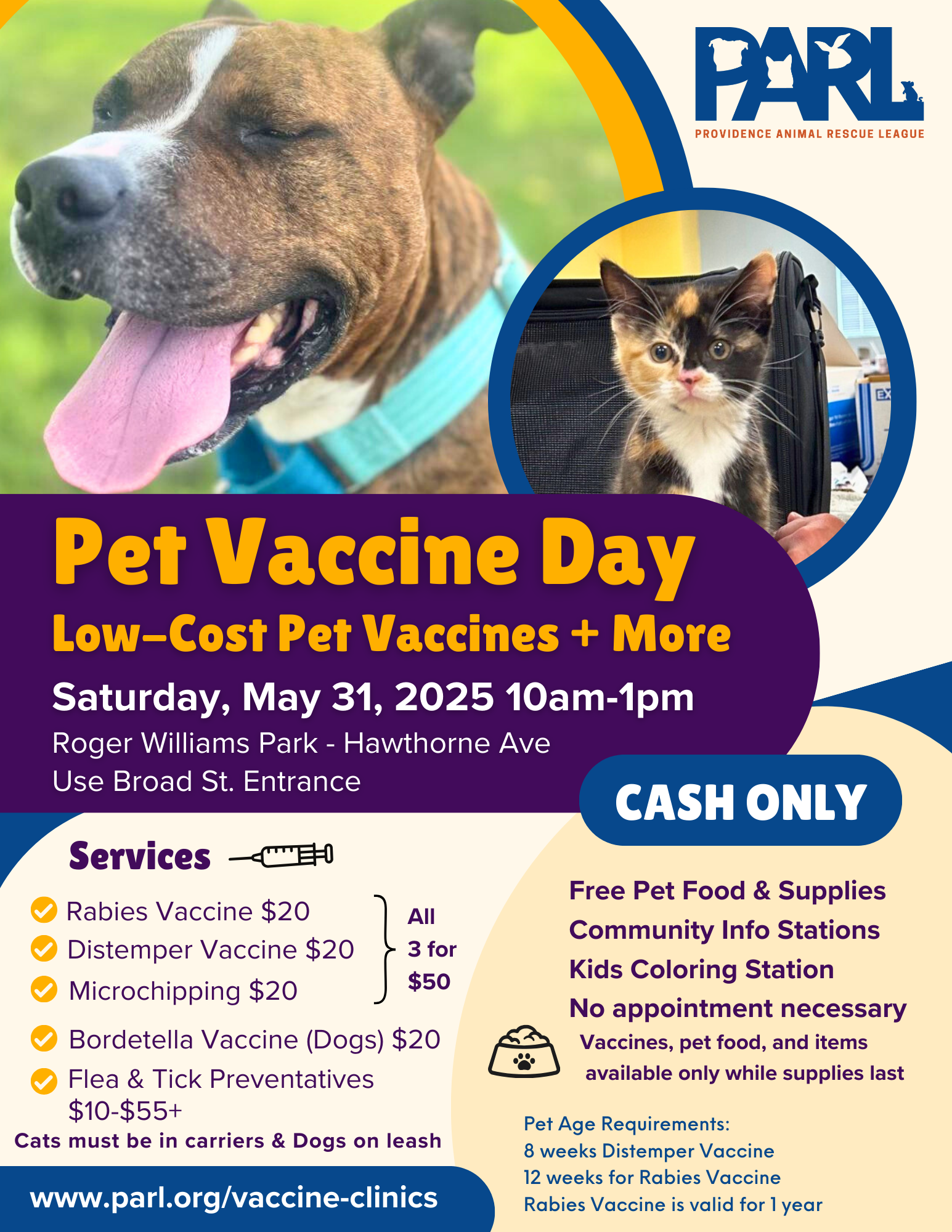 Low Cost Vaccines | Microchipping | Providence Rhode Island | PARL