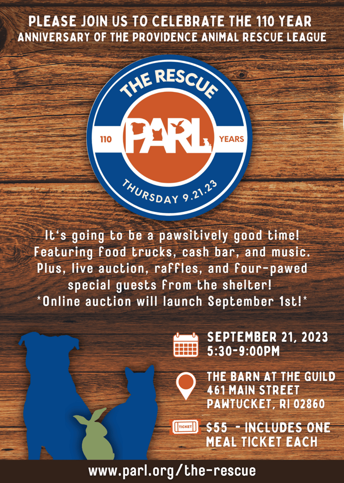 Events | Providence Animal Rescue League | Rhode Island